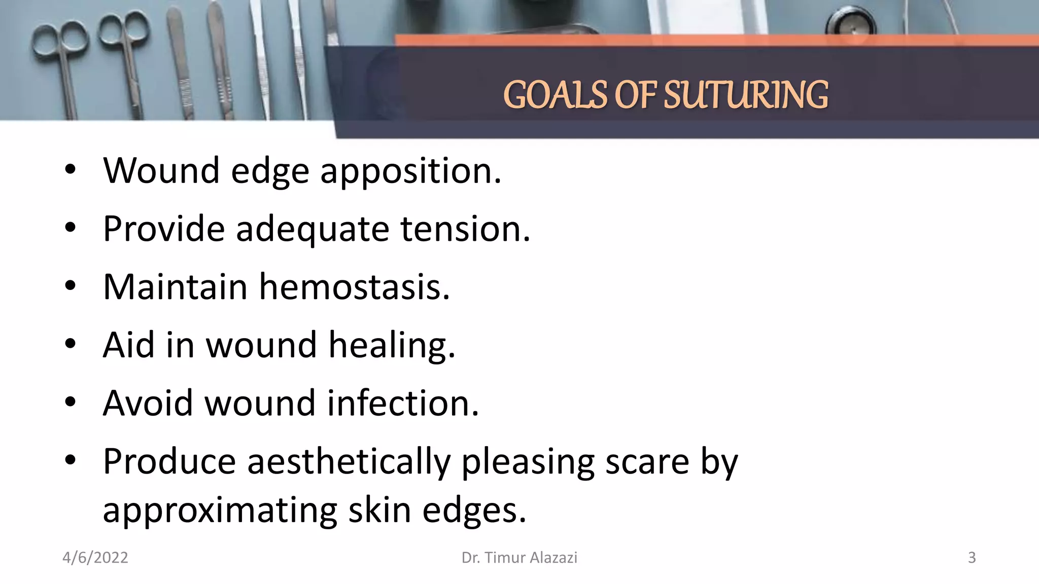 Suture materials and suturing techniques | PPTX