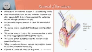 Suture materials and suturing techniques | PPTX