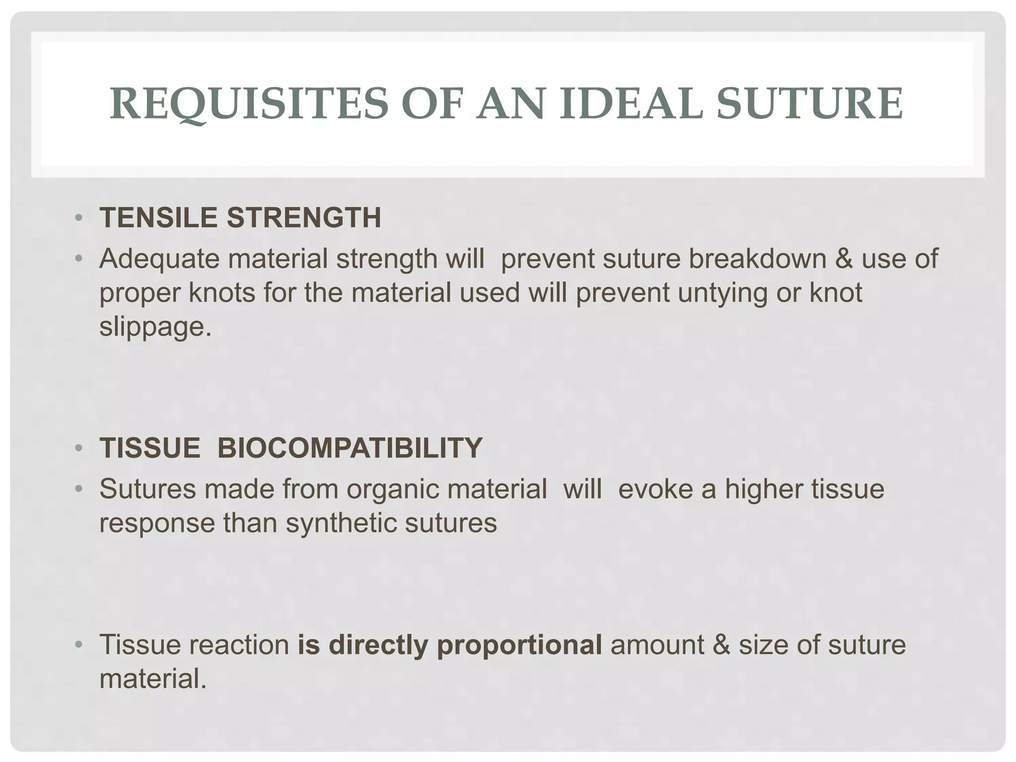 Suture materials and techniques | PPTX