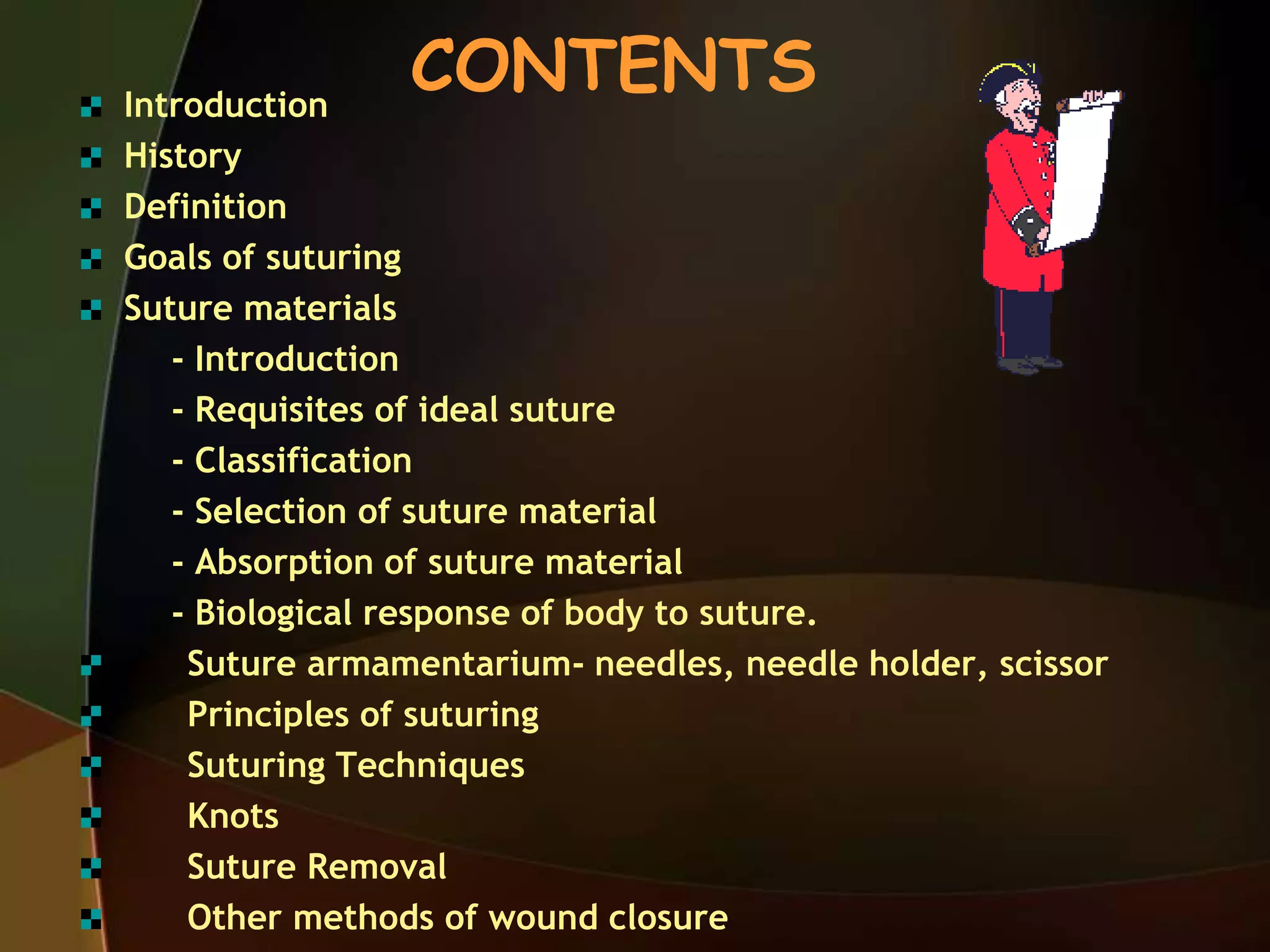 Suture materials & suturing techniques dr.ayesha | PPTX