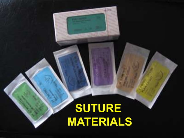 Suture materials techniques ih | PPT
