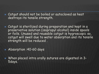 Suture material & suturing technique | PPTX