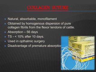 Suture material & suturing technique | PPTX