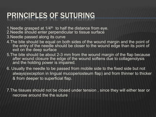 Suture material & suturing technique | PPTX