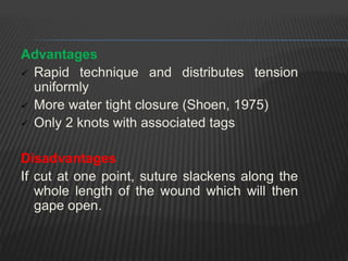 Suture material & suturing technique | PPTX