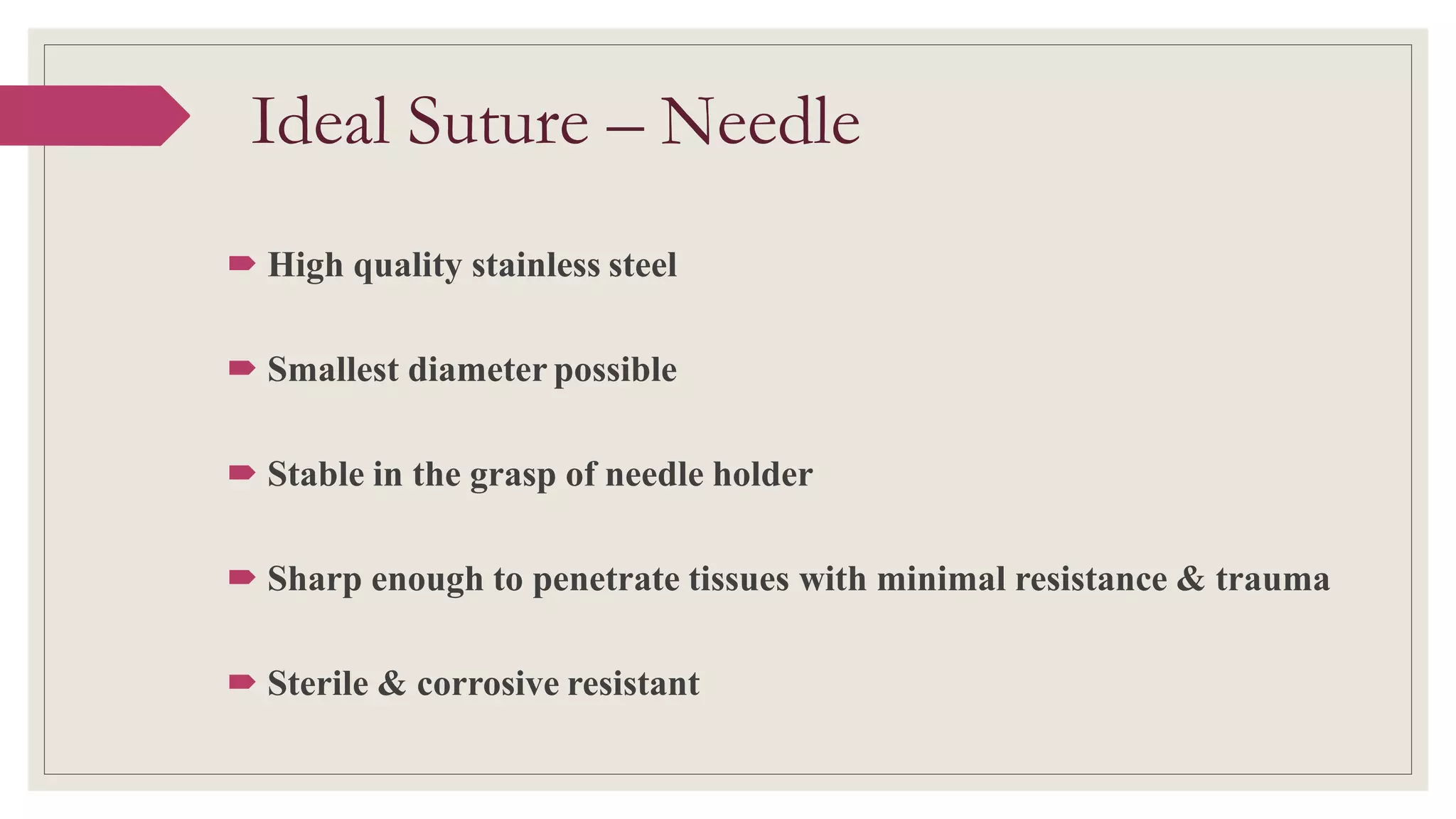 Suture, needle and knots | PPTX