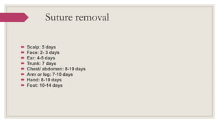 Suture, needle and knots | PPTX