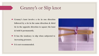 Suture, needle and knots | PPTX