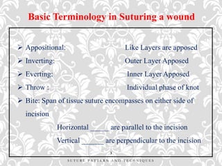 Suture paterns & knots | PPT