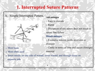 Suture paterns & knots | PPT