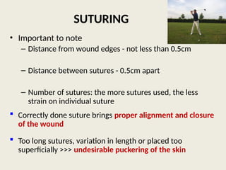 suture patterns , types , uses and tools | PPTX