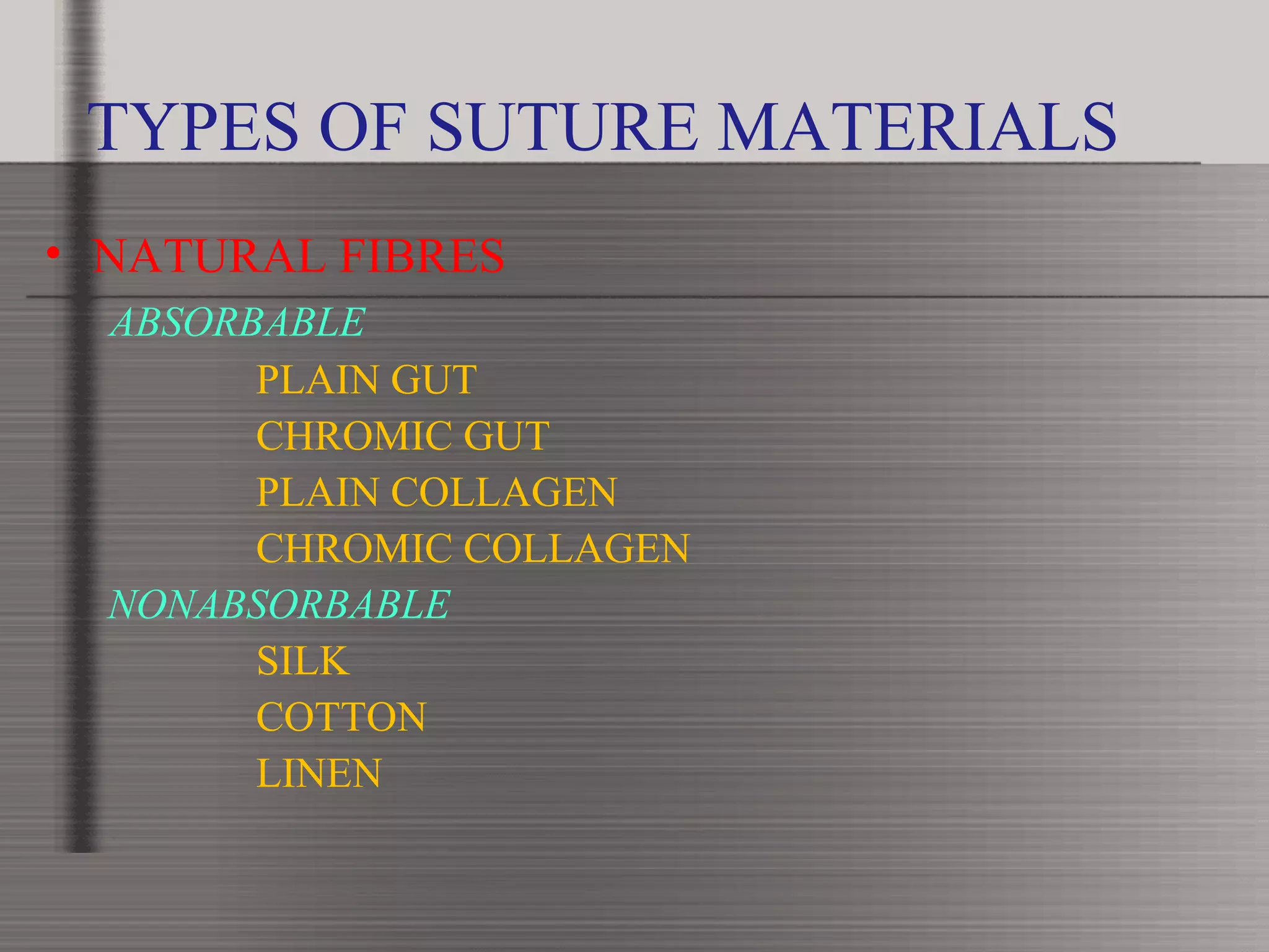 Sutures | PPT