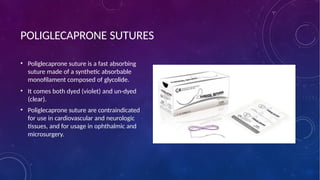 SUTURES: INTRODUCTION, TYPES AND USES.pptx | First Aid | Injuries