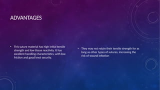 SUTURES: INTRODUCTION, TYPES AND USES.pptx | First Aid | Injuries