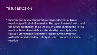 SUTURES: INTRODUCTION, TYPES AND USES.pptx