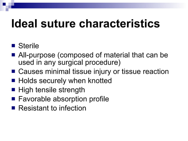 Sutures & Drainage | PPT