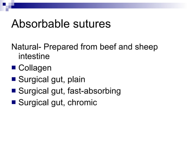 Sutures & Drainage | PPT | Surgery | Medical Health