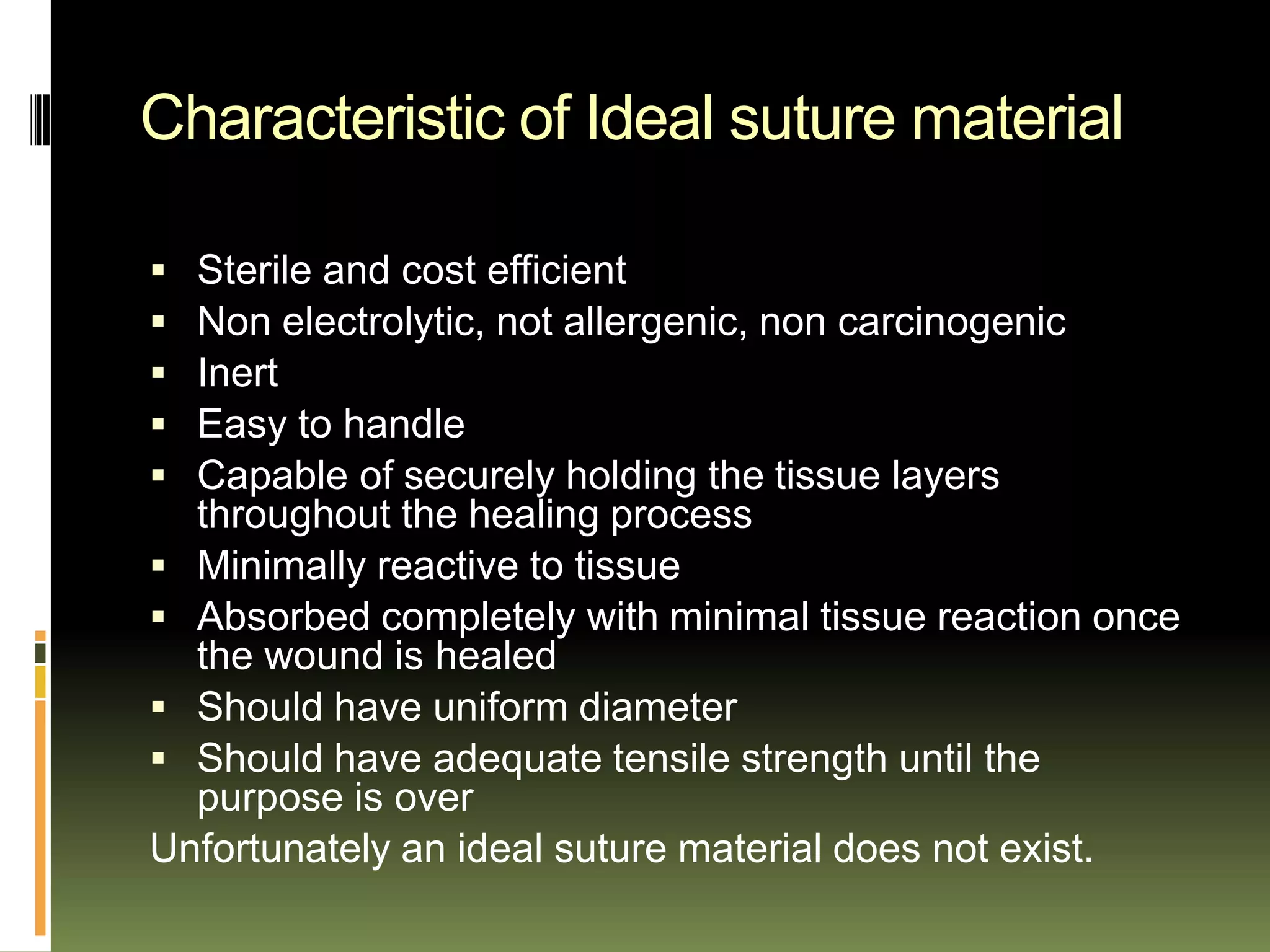 Sutures and mesh | PPTX