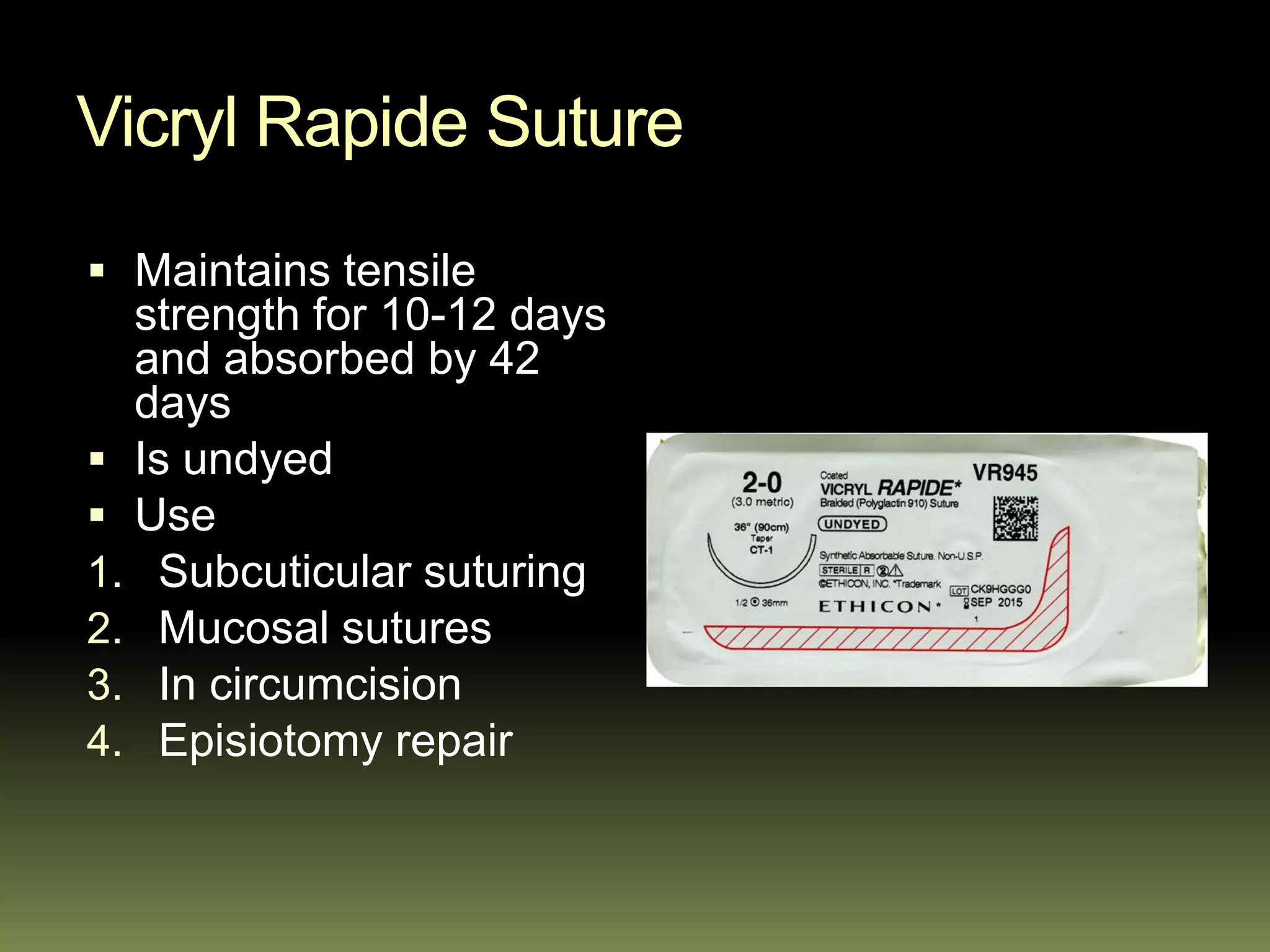 Sutures and mesh | PPTX