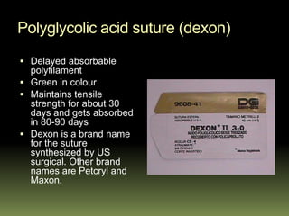 Sutures and mesh | PPTX