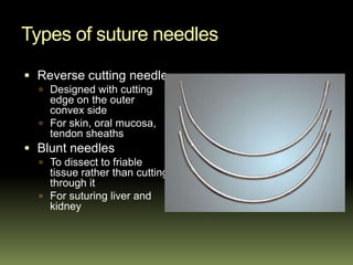 Sutures and mesh | PPT