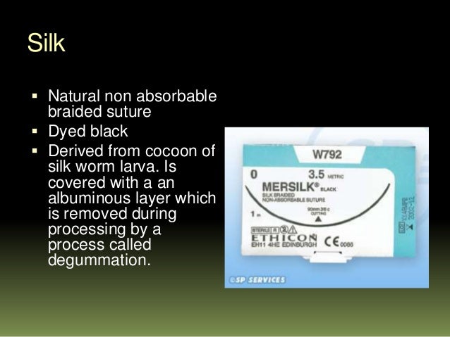 Sutures and mesh