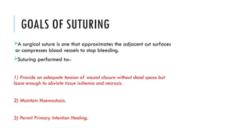 sutures and suturing techniques used in dentistry | PPTX