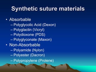 Sutures material | PPT