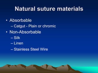 Sutures material | PPT