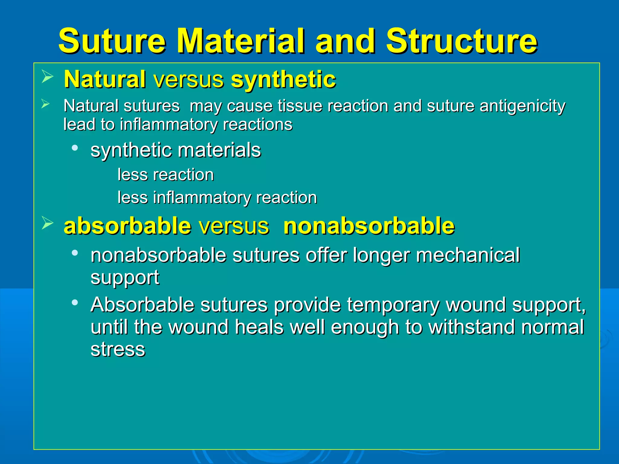 Sutures Materials | PPT
