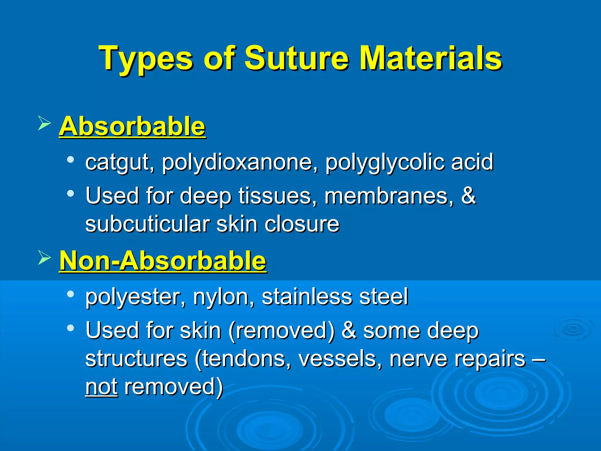 Sutures Materials | PPT