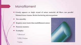 Sutures / Needles & Knots | PPTX
