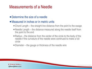 SUTURE AND NEEDLE TECHNOLOGY | PDF