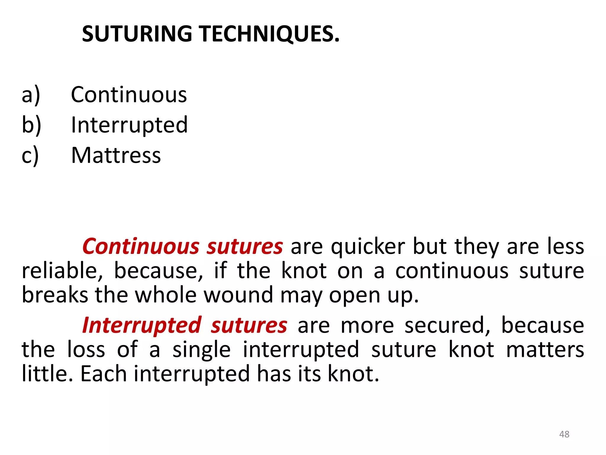 SUTURE AND SUTURE MATERIALS IN SURGERY | PPTX