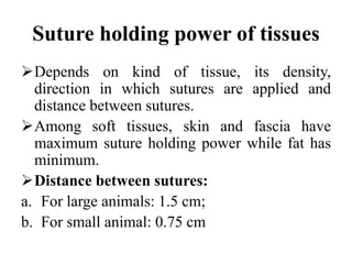 Sutures, sutures materials and suturing patterns | PPTX
