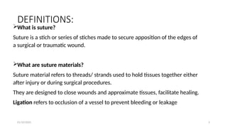 SUTURES, SUTURING TECHNIQUES AND WOUND MANAGEMENT.pptx