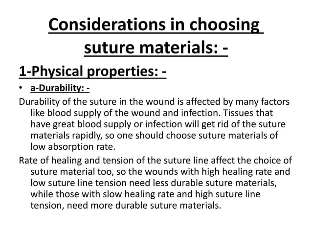 Suture training course | PPTX