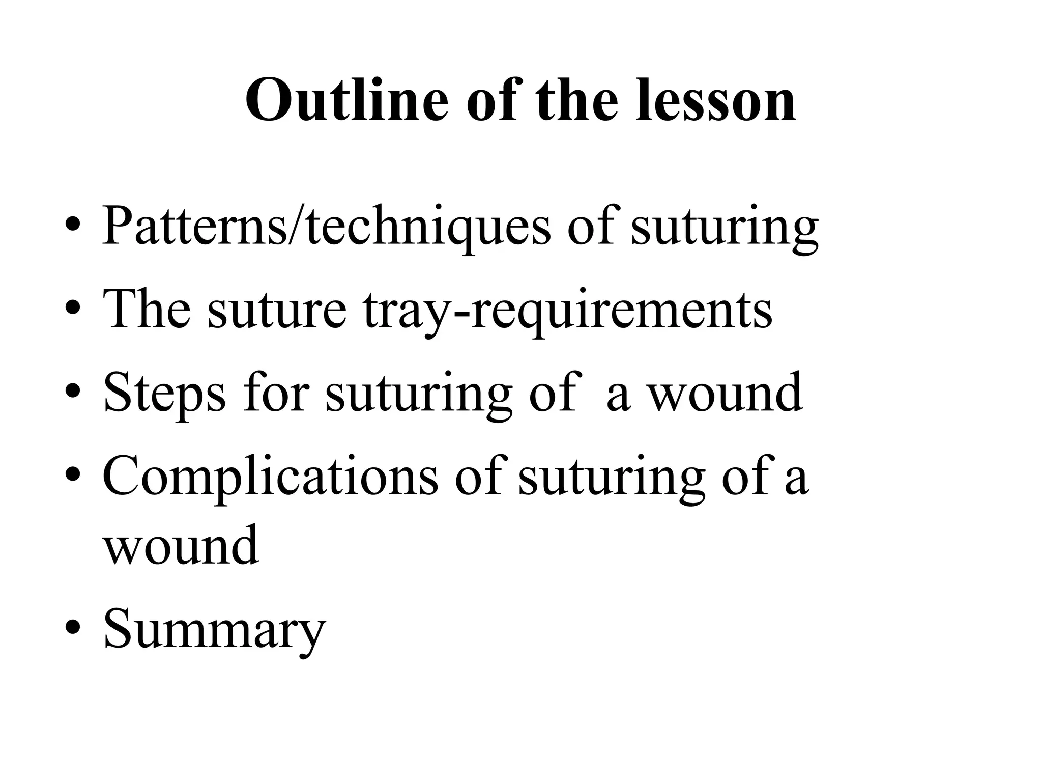 Suturing | PPTX