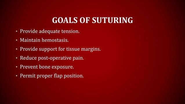 Suturing and its technique | PPTX | First Aid | Injuries