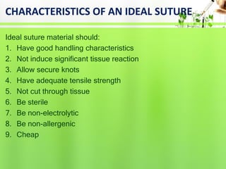 Suturing Dr Bijendra Shah ppt | PPT