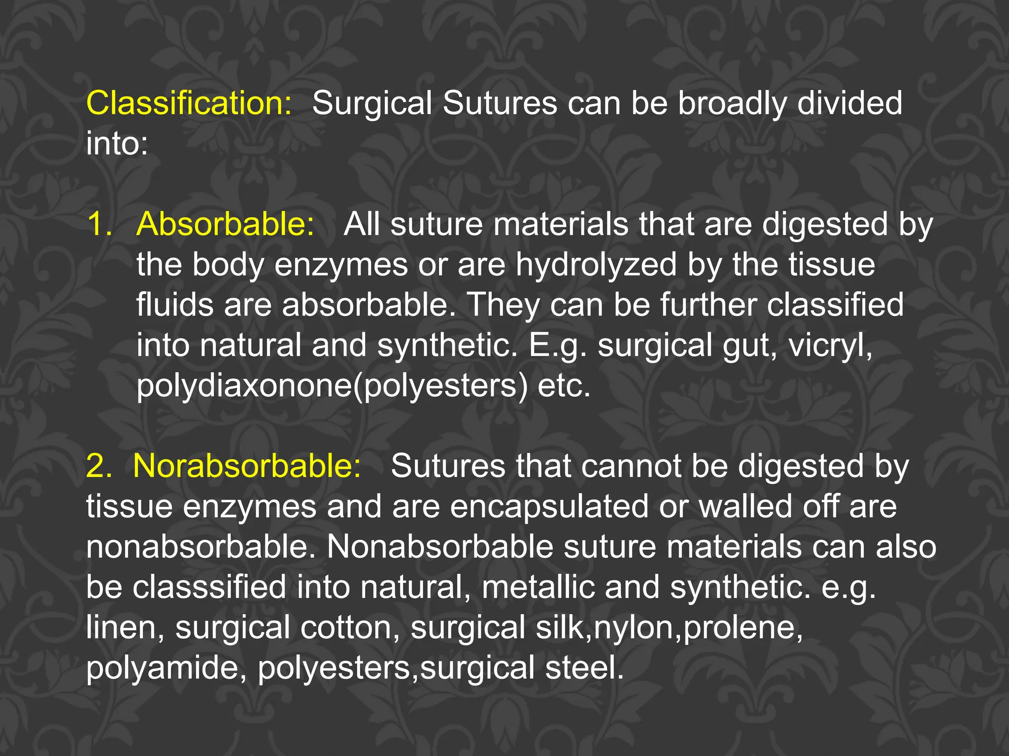 Suturing materials power point presentation.pptx