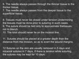 Suturing materials power point presentation.pptx