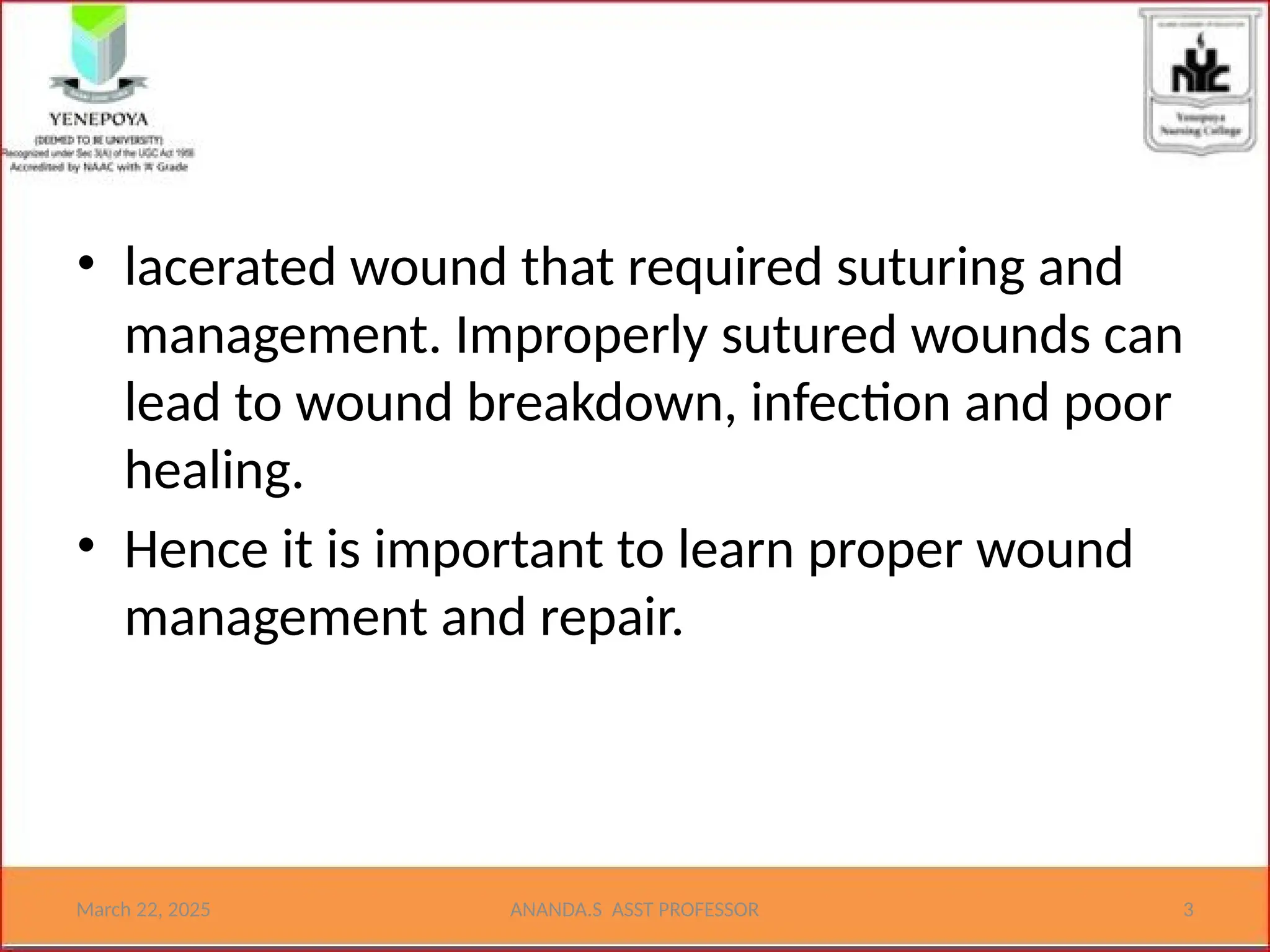 Suturing of superficial wound-ANAND MLHP.pptx