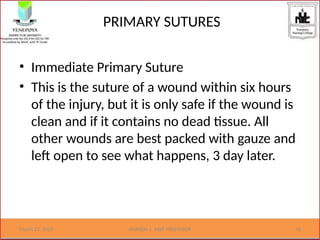 Suturing of superficial wound-ANAND MLHP.pptx