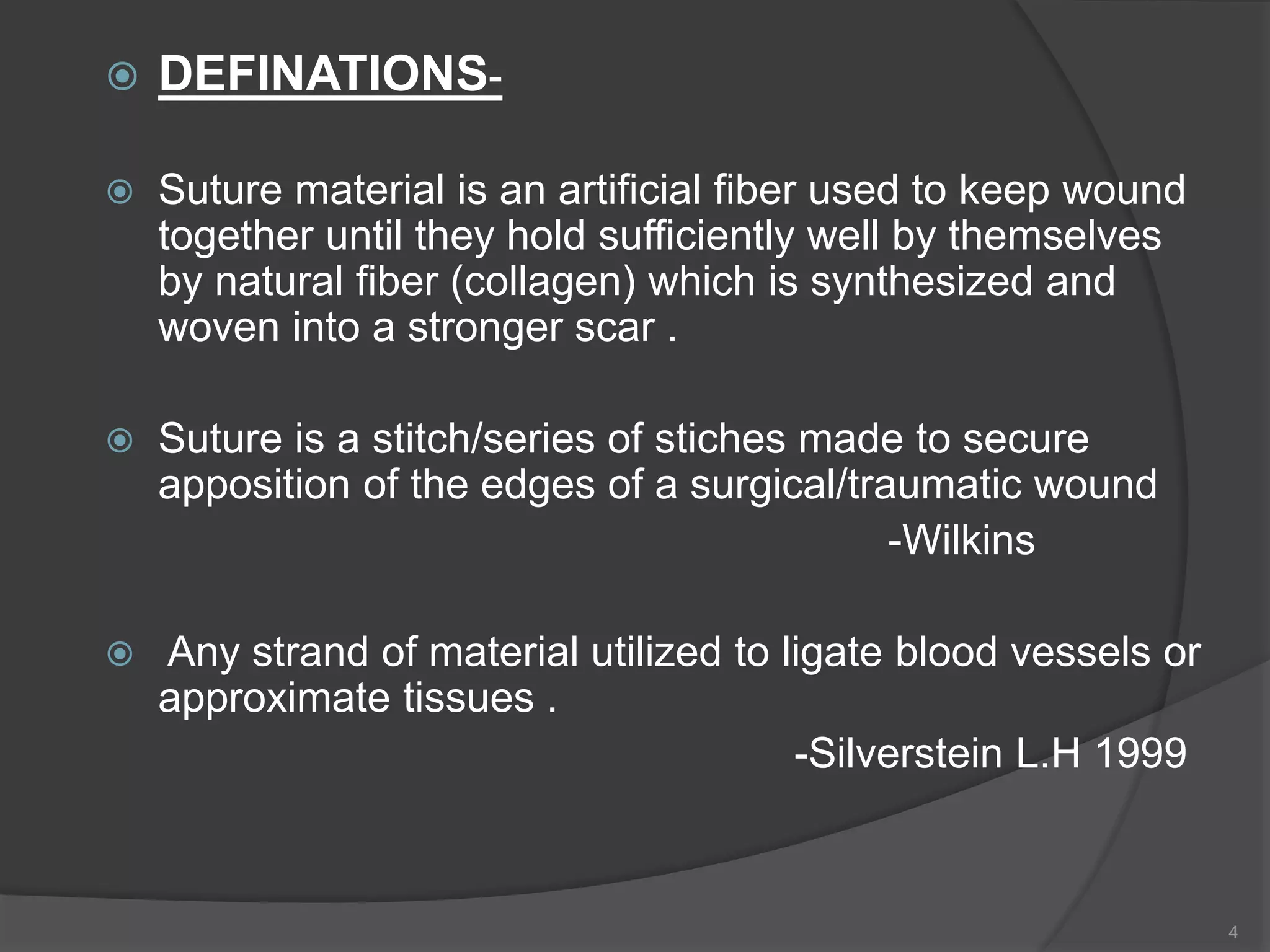 Suturing materials,techniques and principles | PPTX