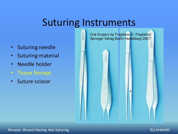 Suturing; principles, armamentarium and techniques