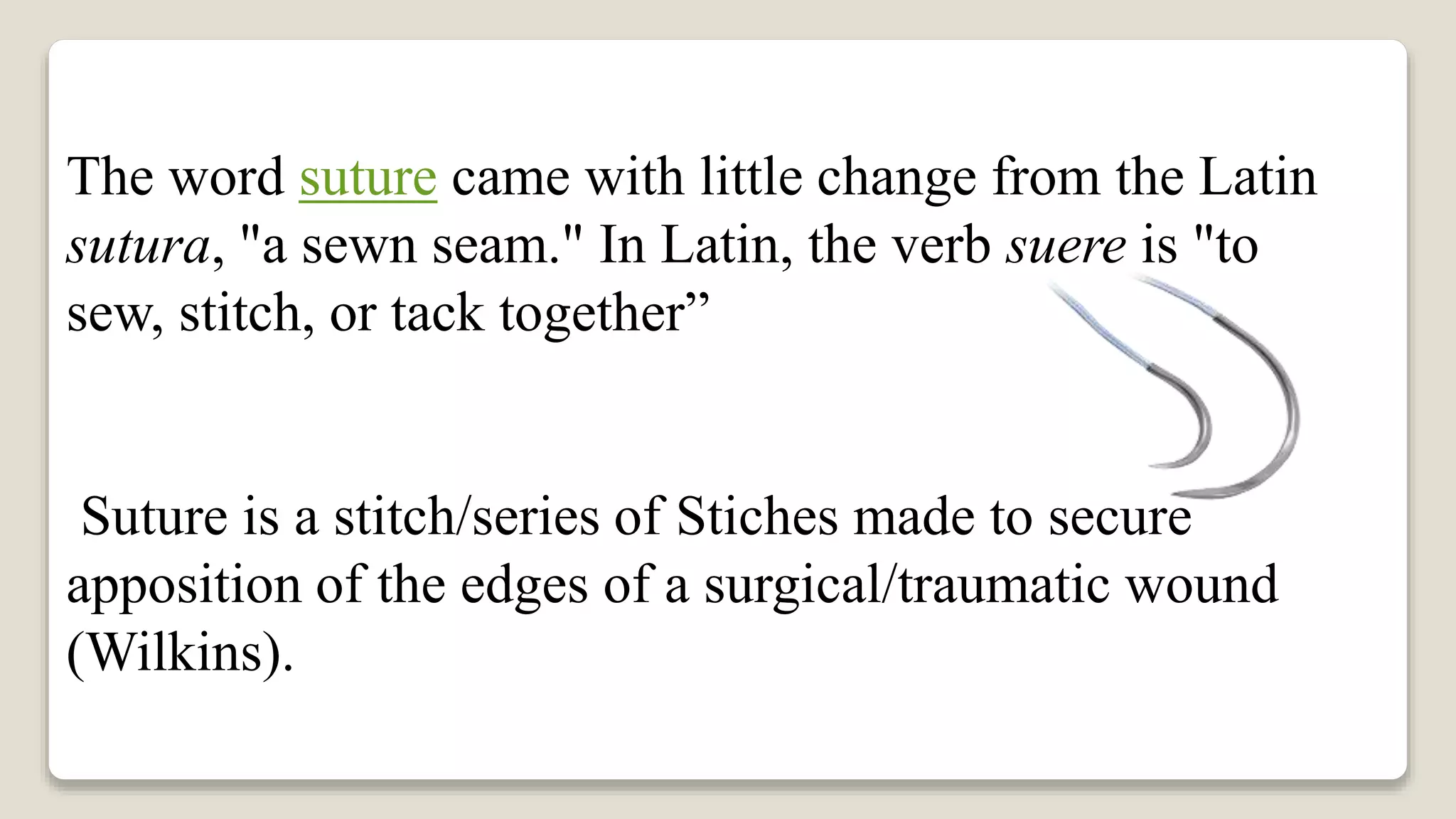 Suturing techniques | PPTX