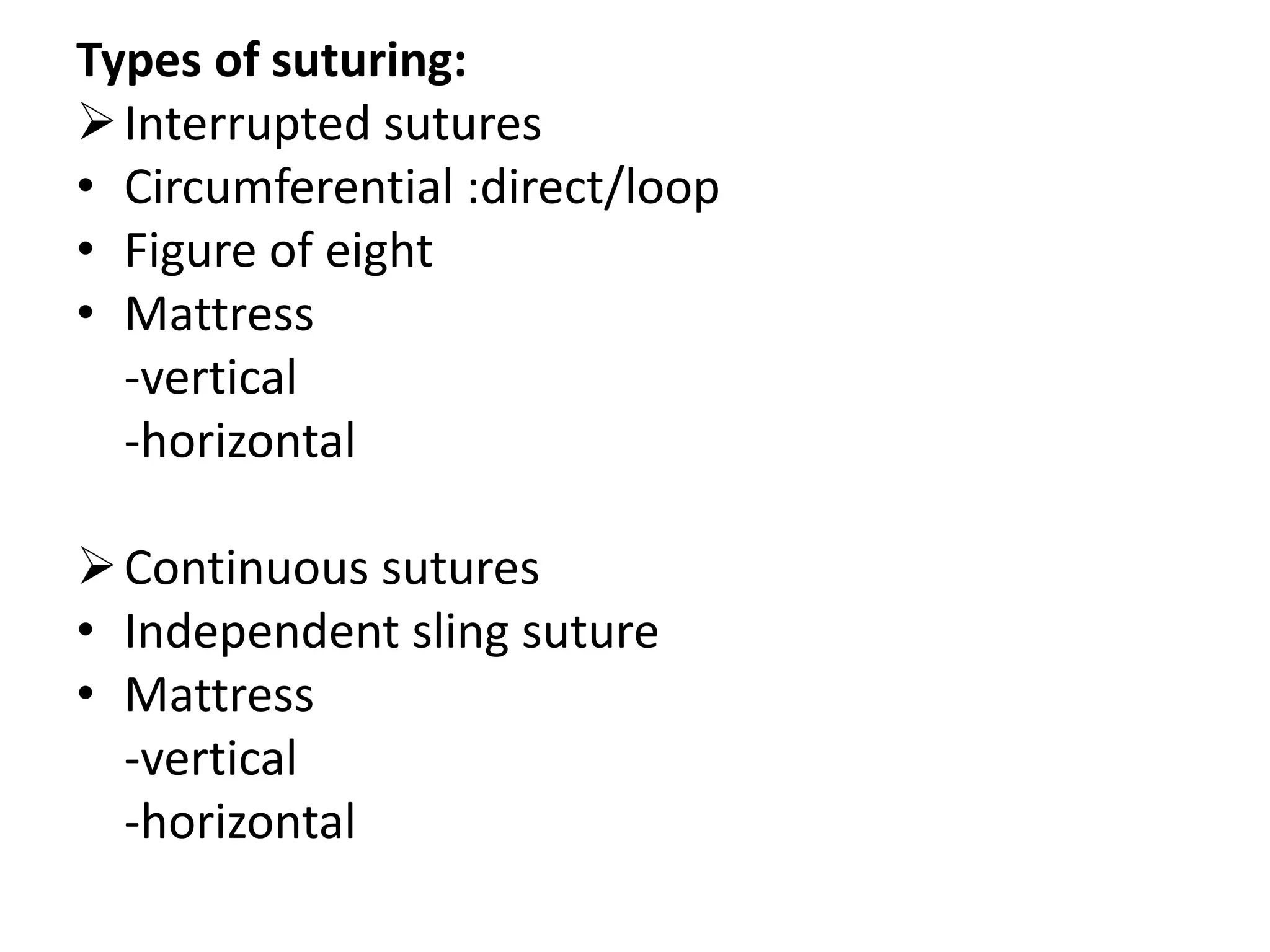 Suturing techniques ppt | PPTX