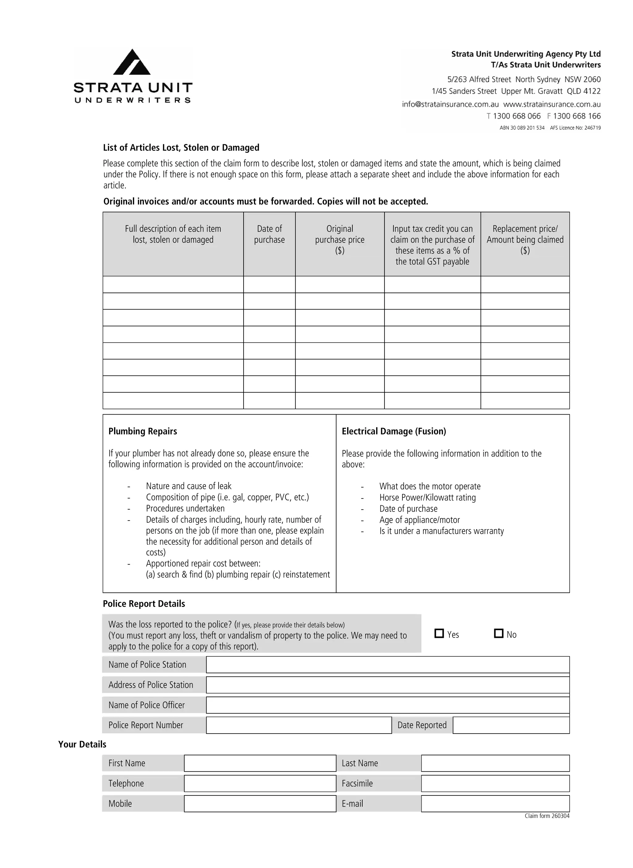 SUU Claim Form | PDF