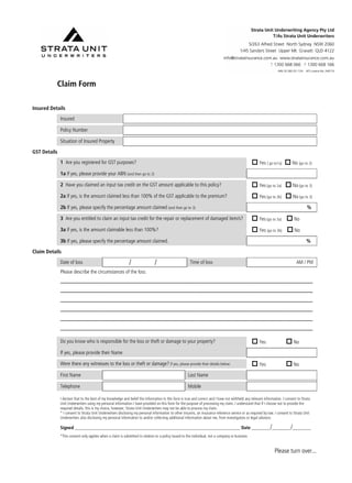 SUU Claim Form | PDF